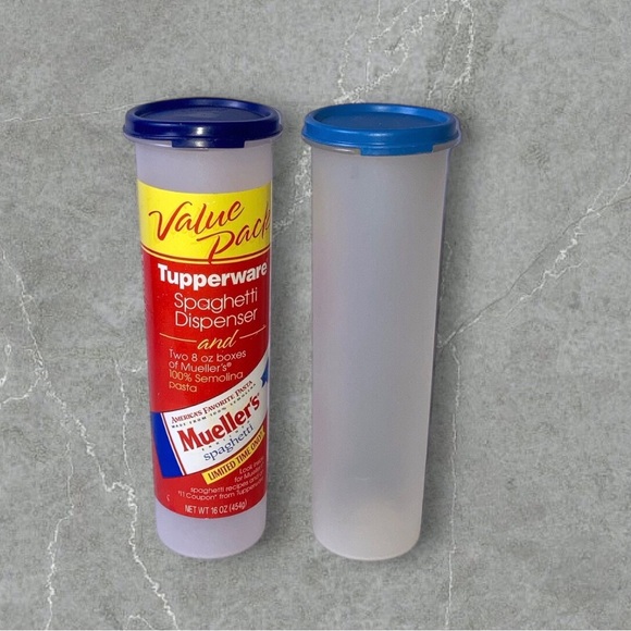 Tupperware | Kitchen | Tupperware Spaghetti Dispenser Set 2 Vintage ...